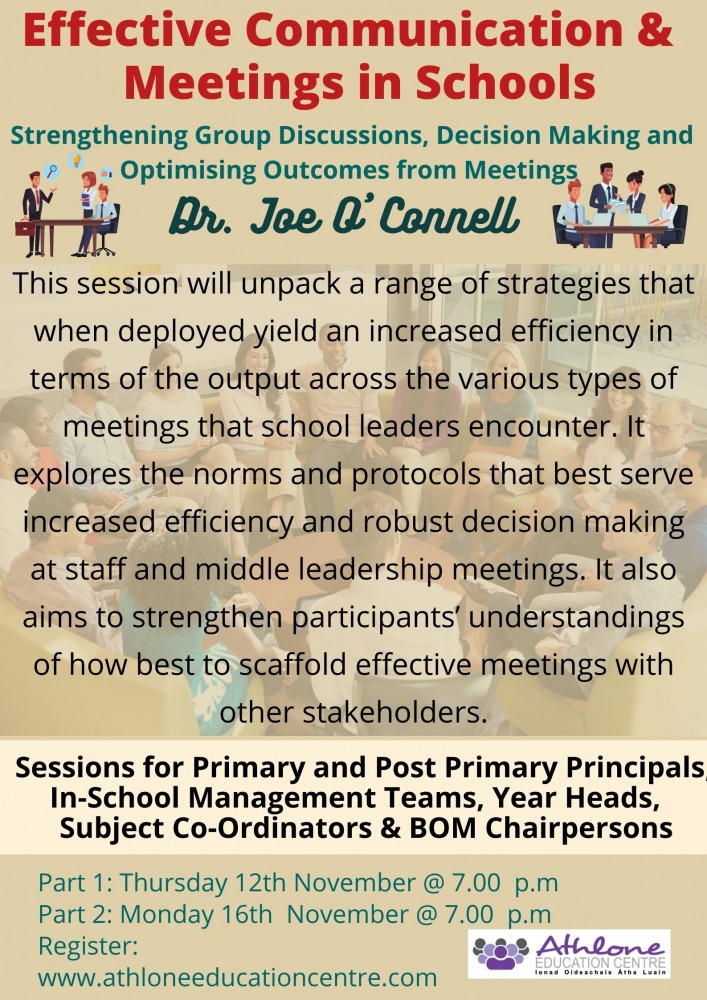 LC20-177A Effective Communication & Meetings in Schools-Private Primary ...