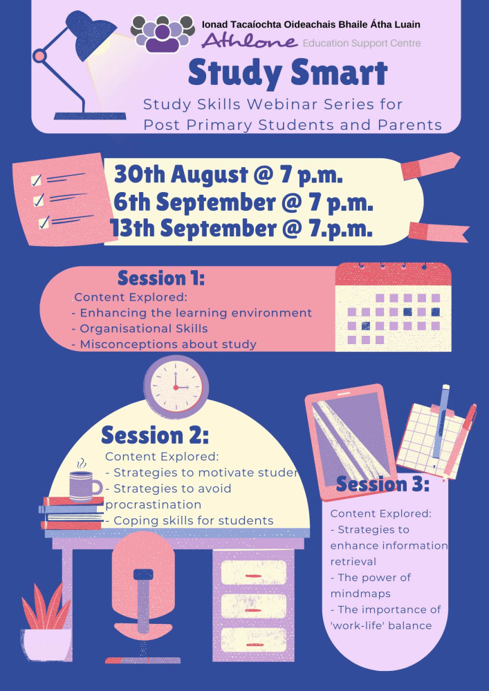 LC23-67A Study Skills Webinar Series for Post Primary Students & Parents-Post Primary - Welcome ...