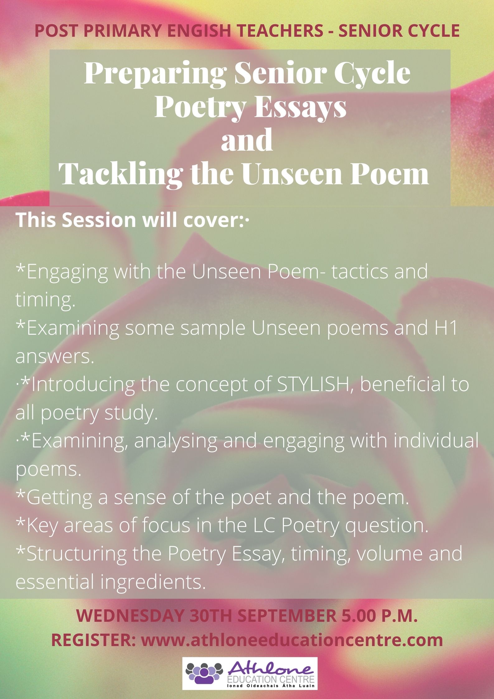 LC20-146A English Poetry at Leaving Cert Higher Level-Post Primary ...